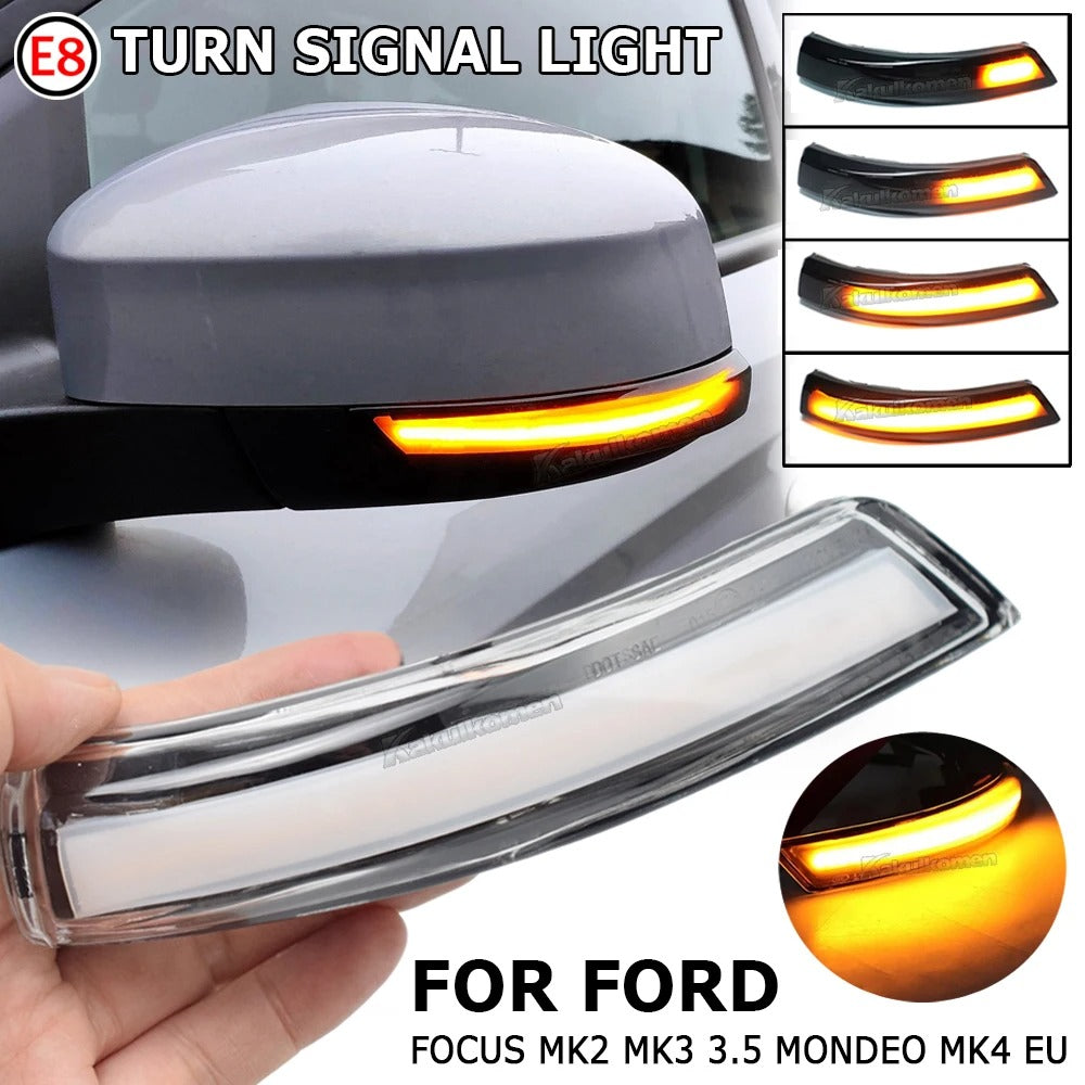 Turn Signal Light Sequential Side Mirror Indicators For Ford Focus 2 3 ...