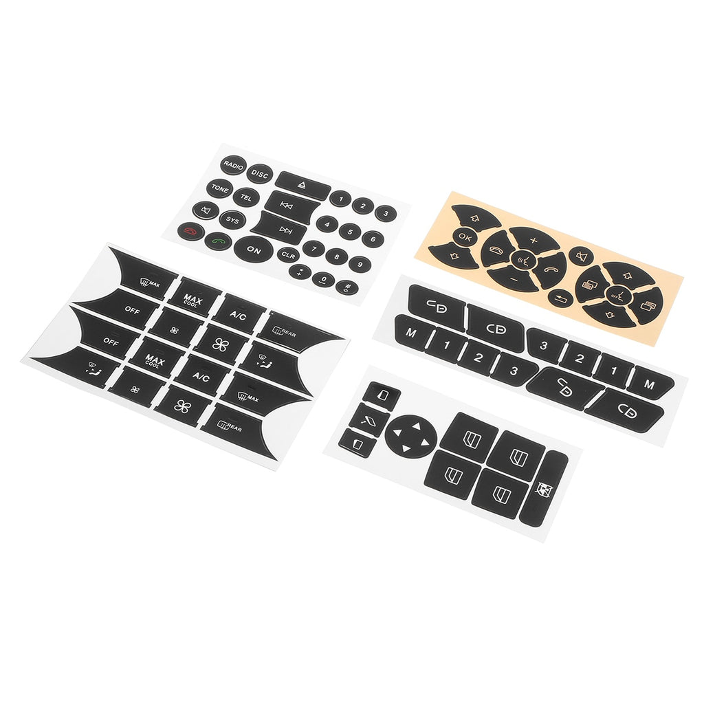 Car Button Repair Steering AC Door Lock Window Decals Stickers For Mer ...