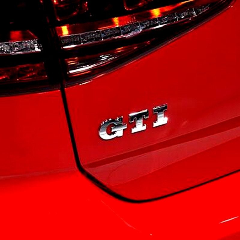 Badge GTI Emblem Sticker For VW Golf MK5 MK6 MK7 GTI Polo GTI Front Gr ...